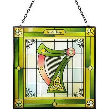Irish Blessing Stained Glass Square Window Hang Suncatcher by Royal ...