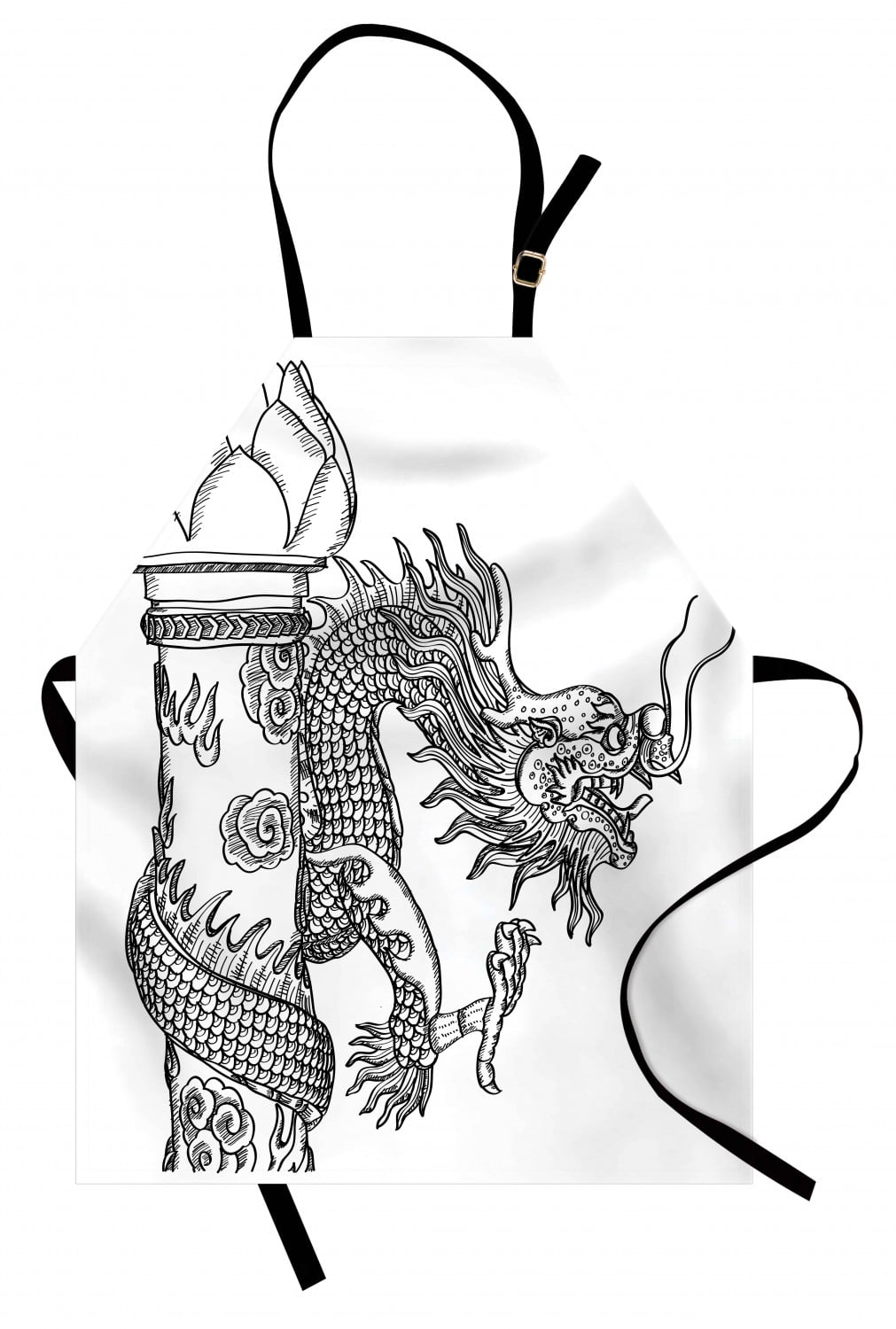 Dragon Apron Chinese Style Sacred Creature Statue Sketch Medieval ...