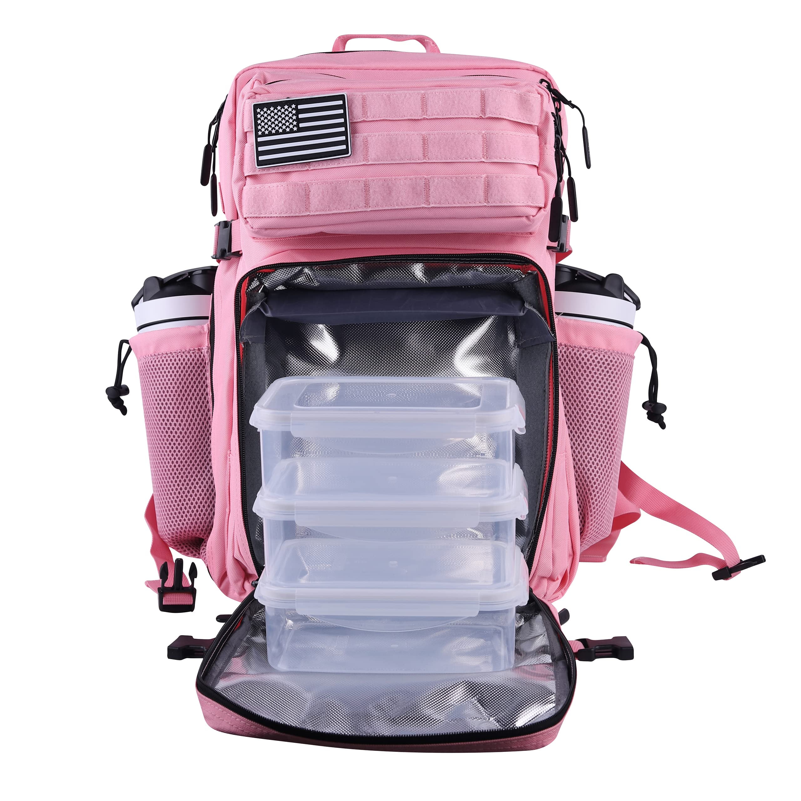 LHI Tactical Meal Prep Backpack 45L Insulated Cooler Lunch Backpack ...