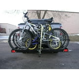 Tow Tuff 62 Inch Steel Cargo Carrier and Bike Rack Fits 2 Inch ...