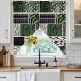 Animal Print Swag Curtain Valance for Window 2 Panels Art Rustic Green ...