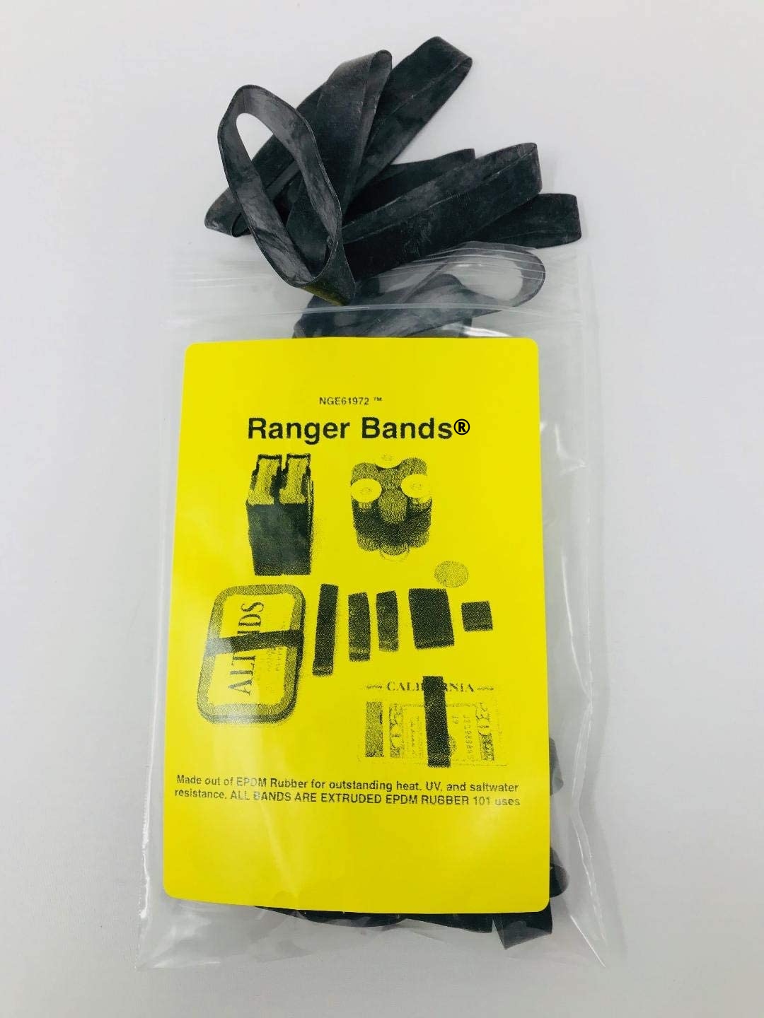 Ranger Bands® 20 Count Made From Black EPDM Rubber Made in the USA ...