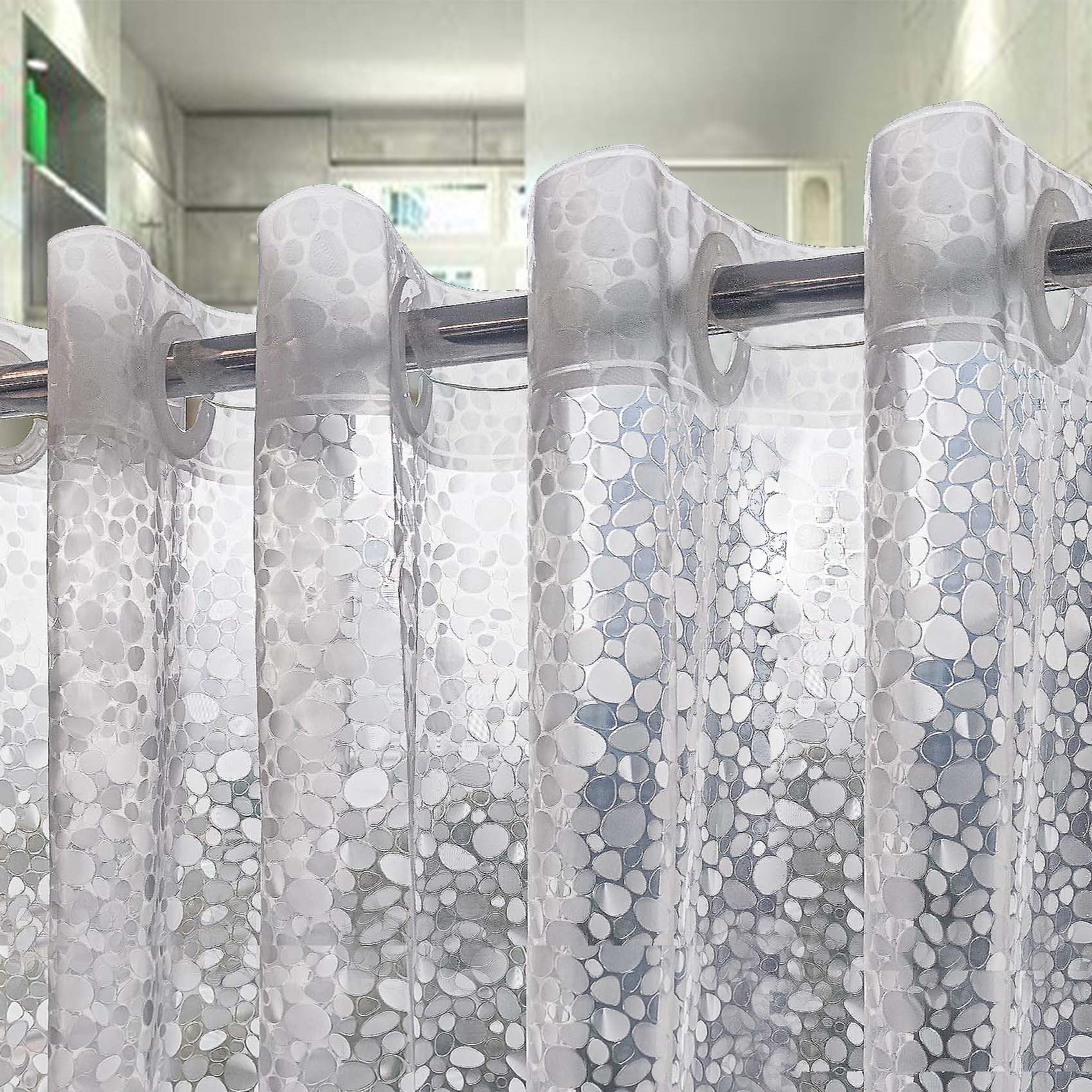 Click here for Pocenla No Hooks Needed Waterproof Shower Curtain... prices