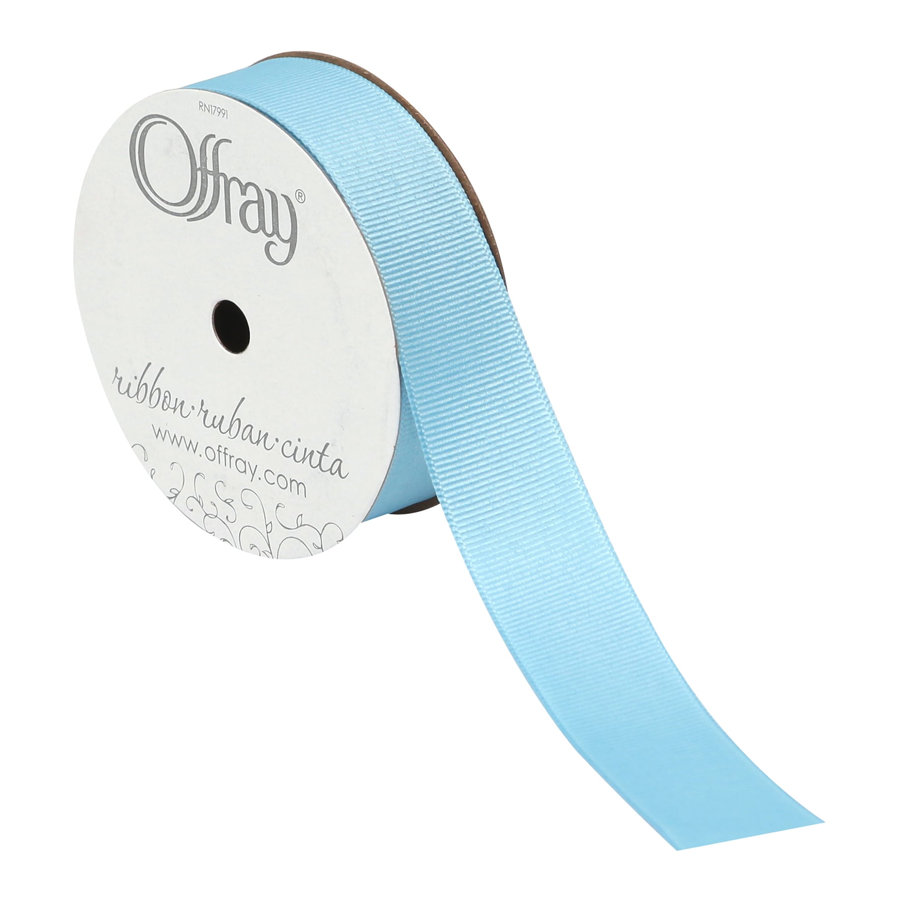 Offray 7/8"x18' Grosgrain Ribbon-Powder Blue - Walmart.com - Walmart.com