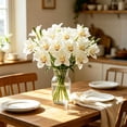 Nsxcdh Cymbidium Orchid Bouquet Faux Flower Arrangement Three Head ...