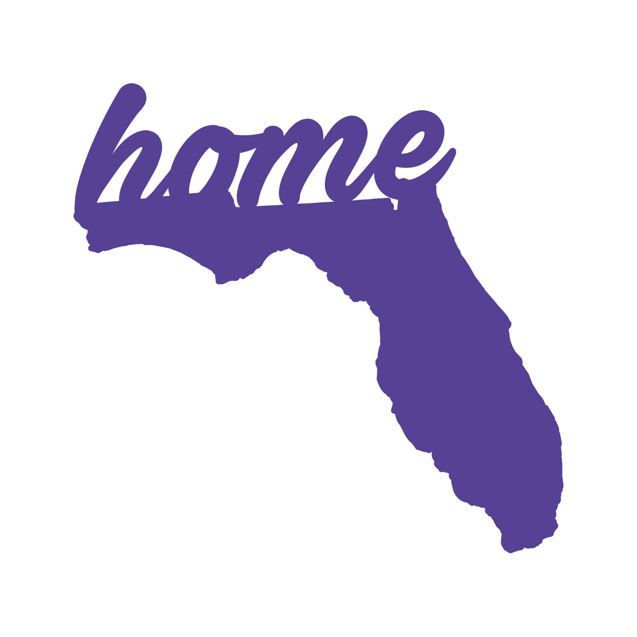 Florida Home Sticker Decal Die Cut - Self Adhesive Vinyl - Weatherproof ...