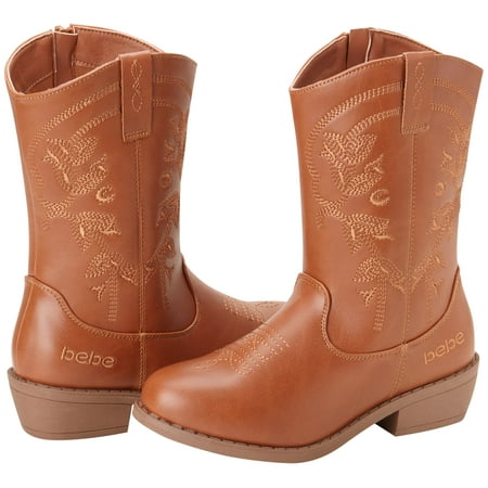 Bebe Girlsâ Cowgirl Boots â Classic Western Roper Boots - Cowboy Boots ...