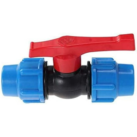 Plastic Ball Valve - Compression Hose Fitting with Inline Ball Valve ...