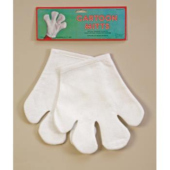 CARTOON MITTS-FELT WHITE - Walmart.com