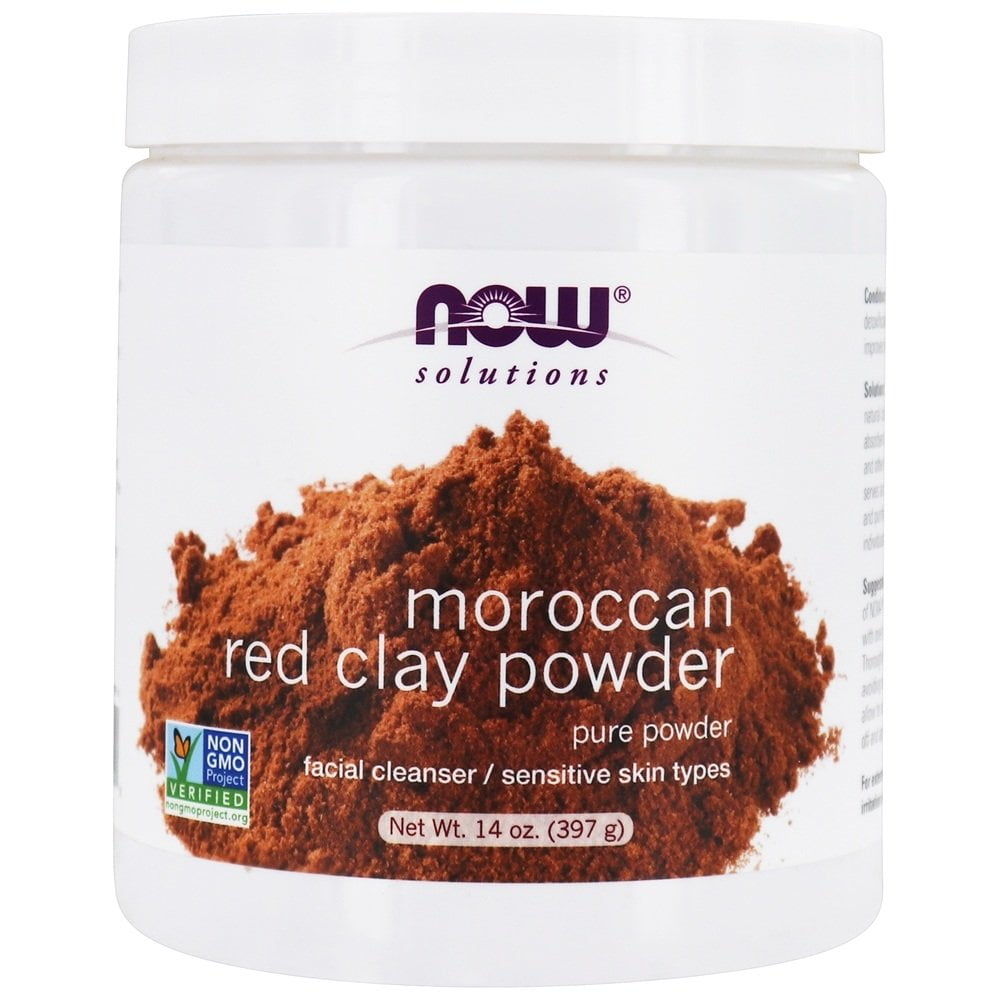 NOW Foods - NOW Solutions Moroccan Red Clay Powder - 14 oz. | Walmart ...