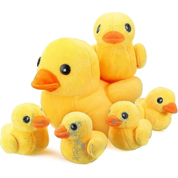 6 Pieces Duck Stuffed Animals With Babies Duck Playset Toy 8 Inch Stuff Plush Ducks And 5 Pcs 5 ...