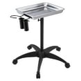 Medical Tray Rolling Salon Cart, Adjustable Height Stainless Steel ...