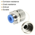 Uxcell 1/2NPT Push to Fit 8mm OD Hose Connect Fittings, Blue & Silver Tone - Walmart.com