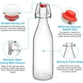 2 Pack Swing Top Glass Bottles 16oz, Flip Top Glass Bottle with ...