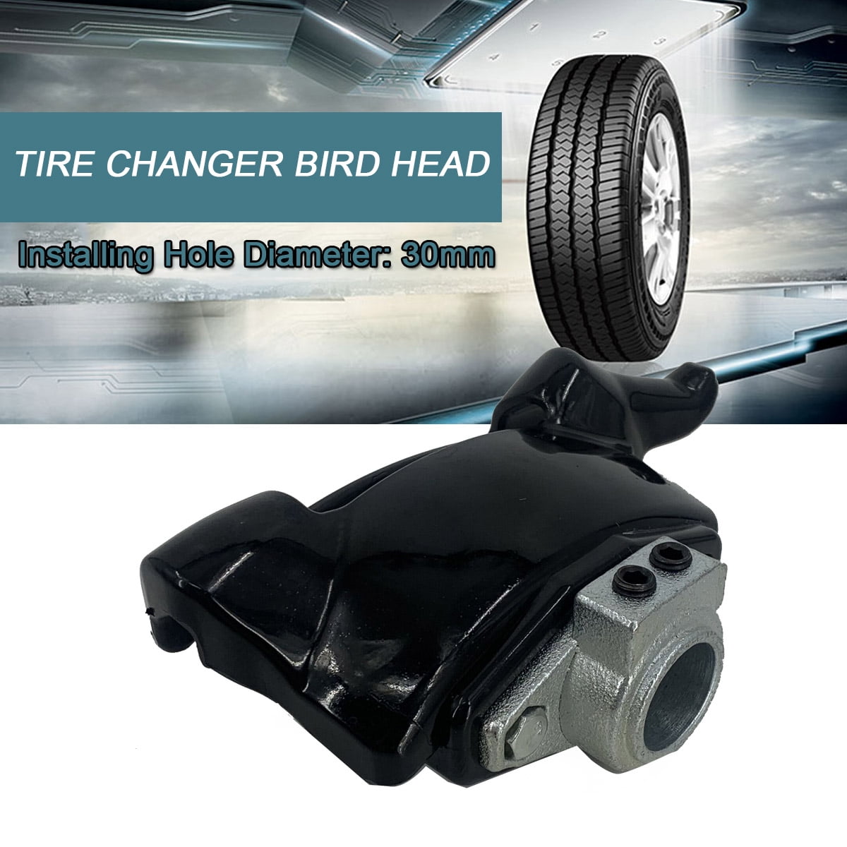 ECUTEE 30mm Plastic & Steel Mount Demount Duck Head for Tire Changer ...