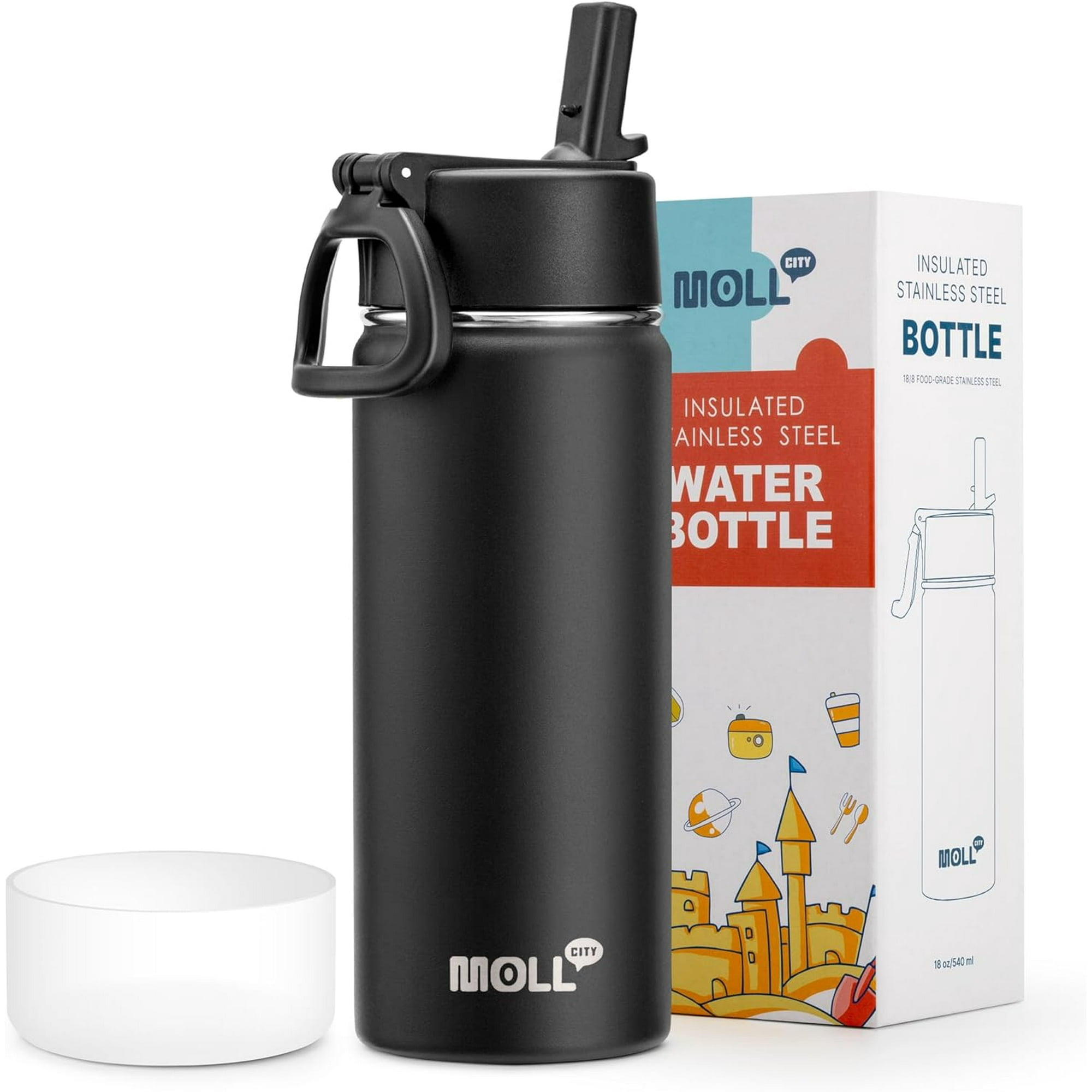 Click here for Siabc-Insulated Water Bottle With Straw-18 Oz Stai... prices