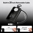 2-in-1 Portable Charger | Apple Watch Wireless Charging + Retractable ...
