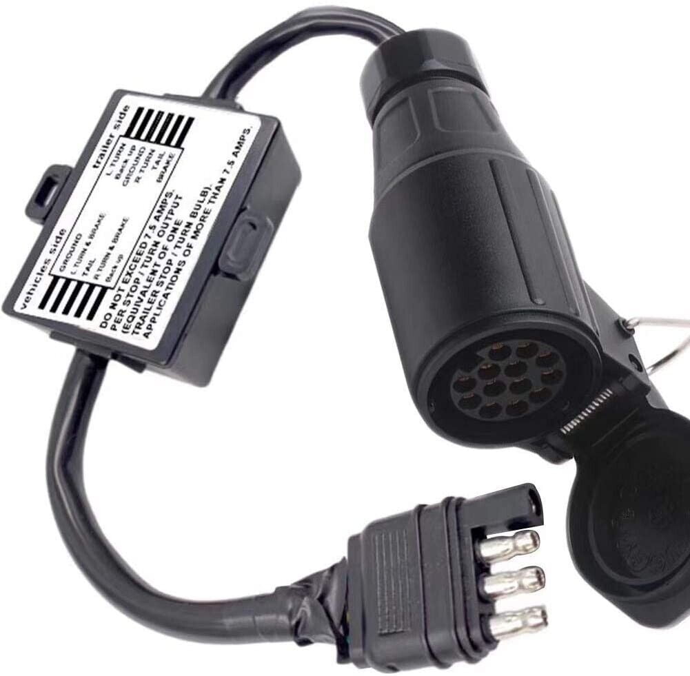 CARROFIX USA 4-Pin Flat Plug to European 13-Pin Connector 4 to 13 ...