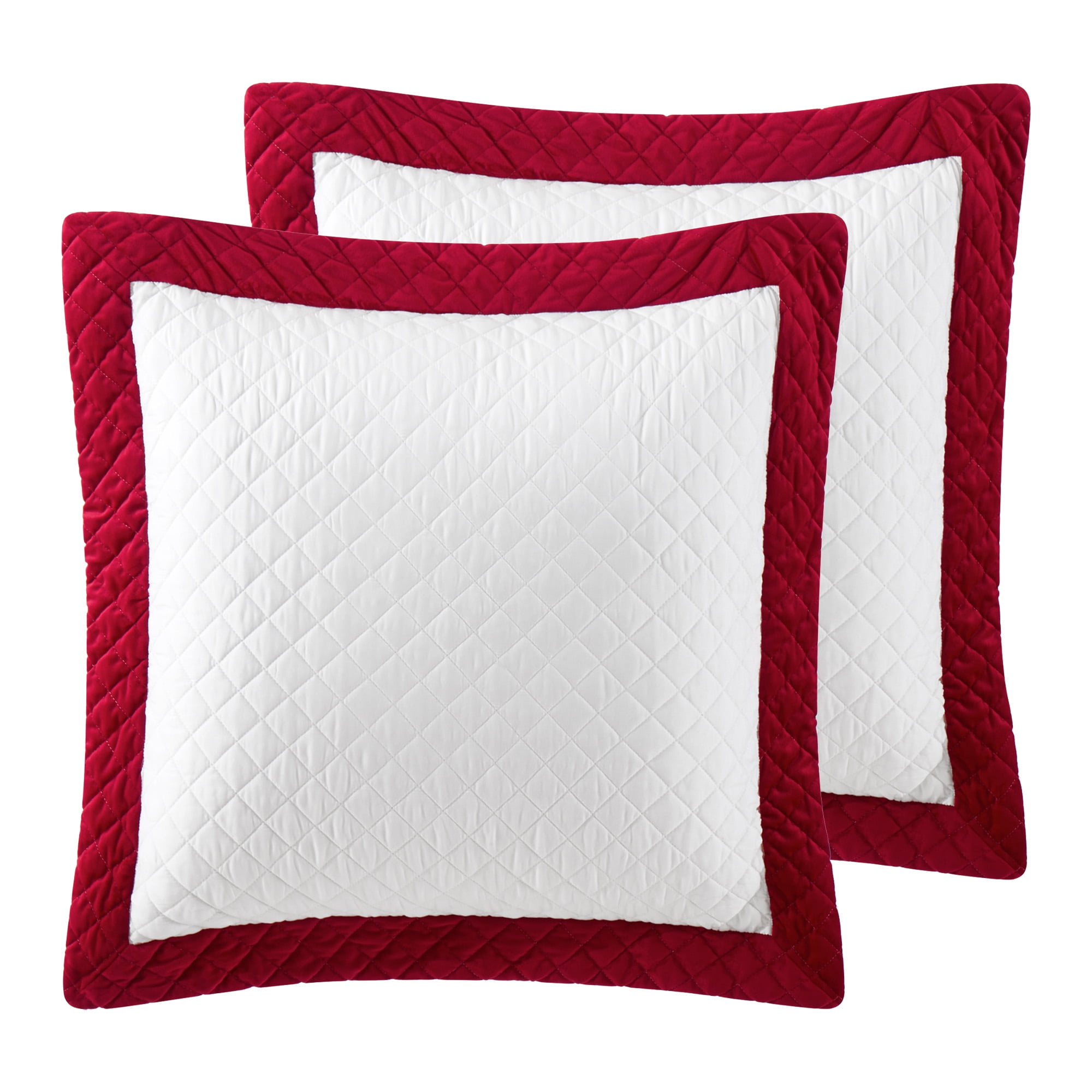 Levtex Home - All is Bright - Quilted Euro Shams (26x26in.) - Velvet ...