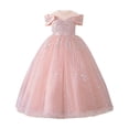 Pink Dress for Girls Elegant Kids formal Gown Pageants Events Girls ...