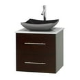 Wyndham Collection Centra 24 inch Single Bathroom Vanity in Matte White ...