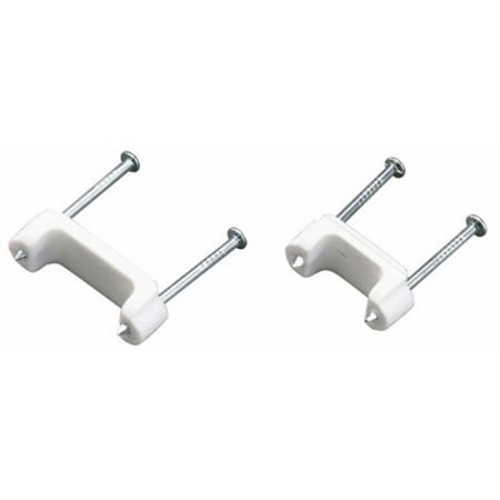 50 Count .75 in. White Insulated Romex Staples - Walmart.com