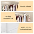 ZZBIQS 5-Tier Heavy Duty Clothing Rack, Metal Storage with Shelves ...