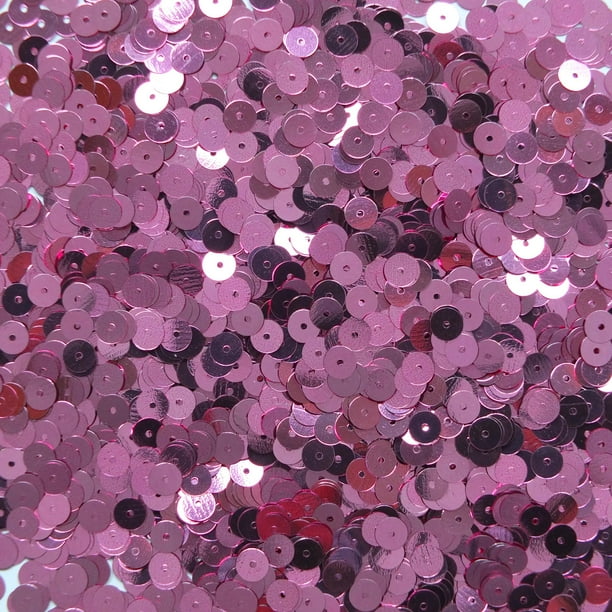 Hot Pink Sequins 6mm Shiny Metallic Made in USA - Walmart.com