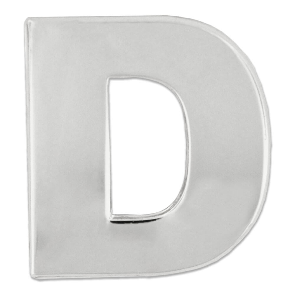PinMart's Silver Letter D Alphabet Lapel Pin - 10 Pack - Walmart.com
