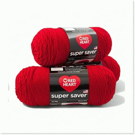 Cherry Red Super Saver Yarn Trio - 3 Pack Bundle for Knitting and ...