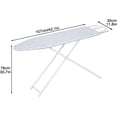 Full Size Foldable Ironing Board with Iron Rest, Compact and Portable ...