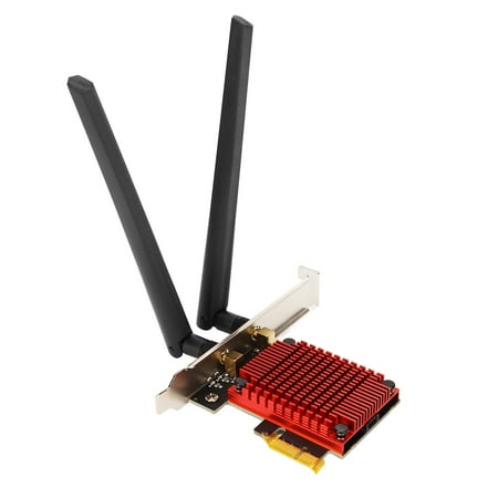 Computer Networking Card, 6dBi High Gain Antenna Wireless PCIe Card ...