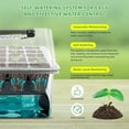 120-Cell Self- Seed Starter Tray with Grow Light, 1–24H Timer, Humidity ...