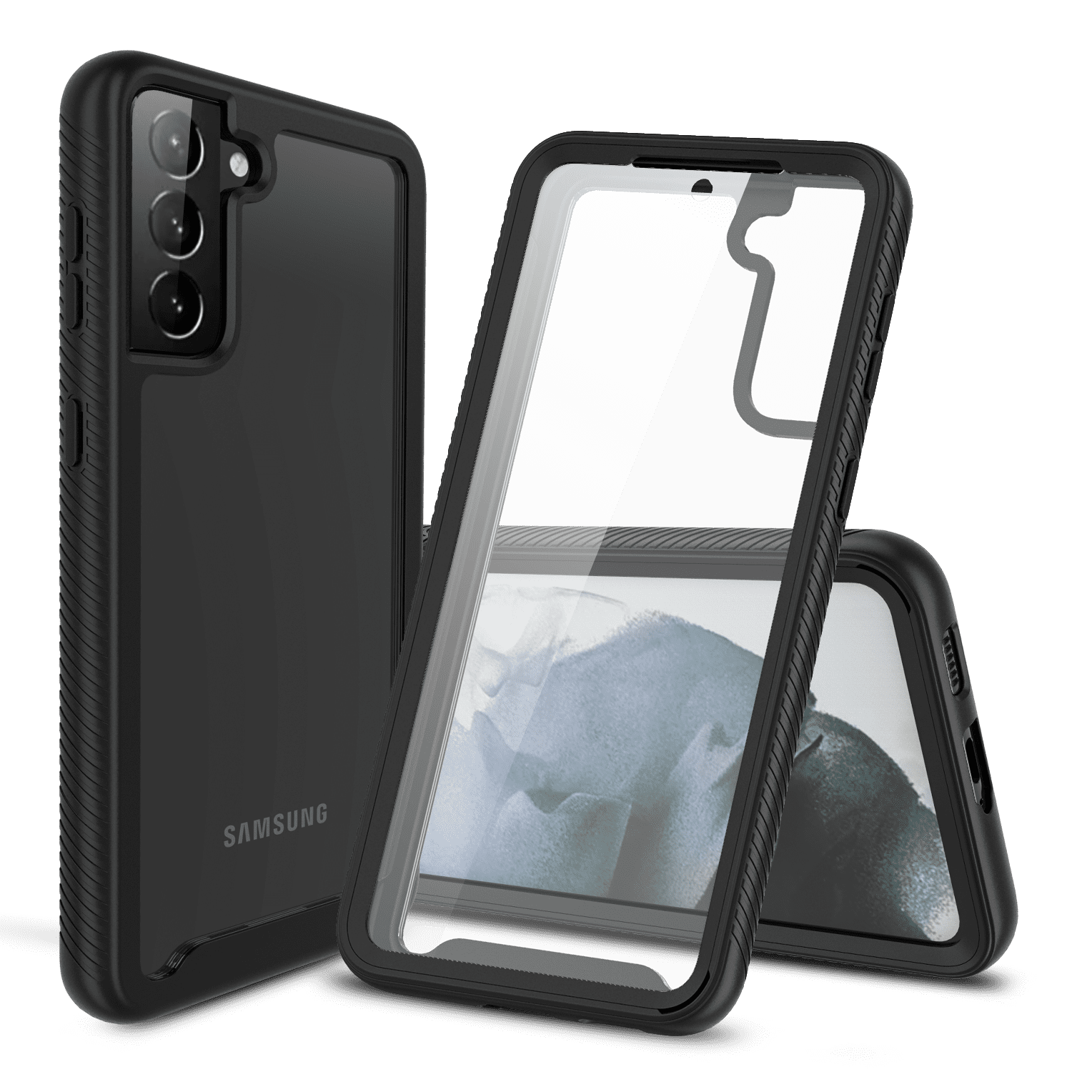CBUS Heavy-Duty Case with Built-in Screen Protector for Samsung Galaxy S21 FE –– Full Body ...