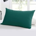 Dark Green Throw Pillow Covers, Modern Pure Dark Green Soft Breathable ...