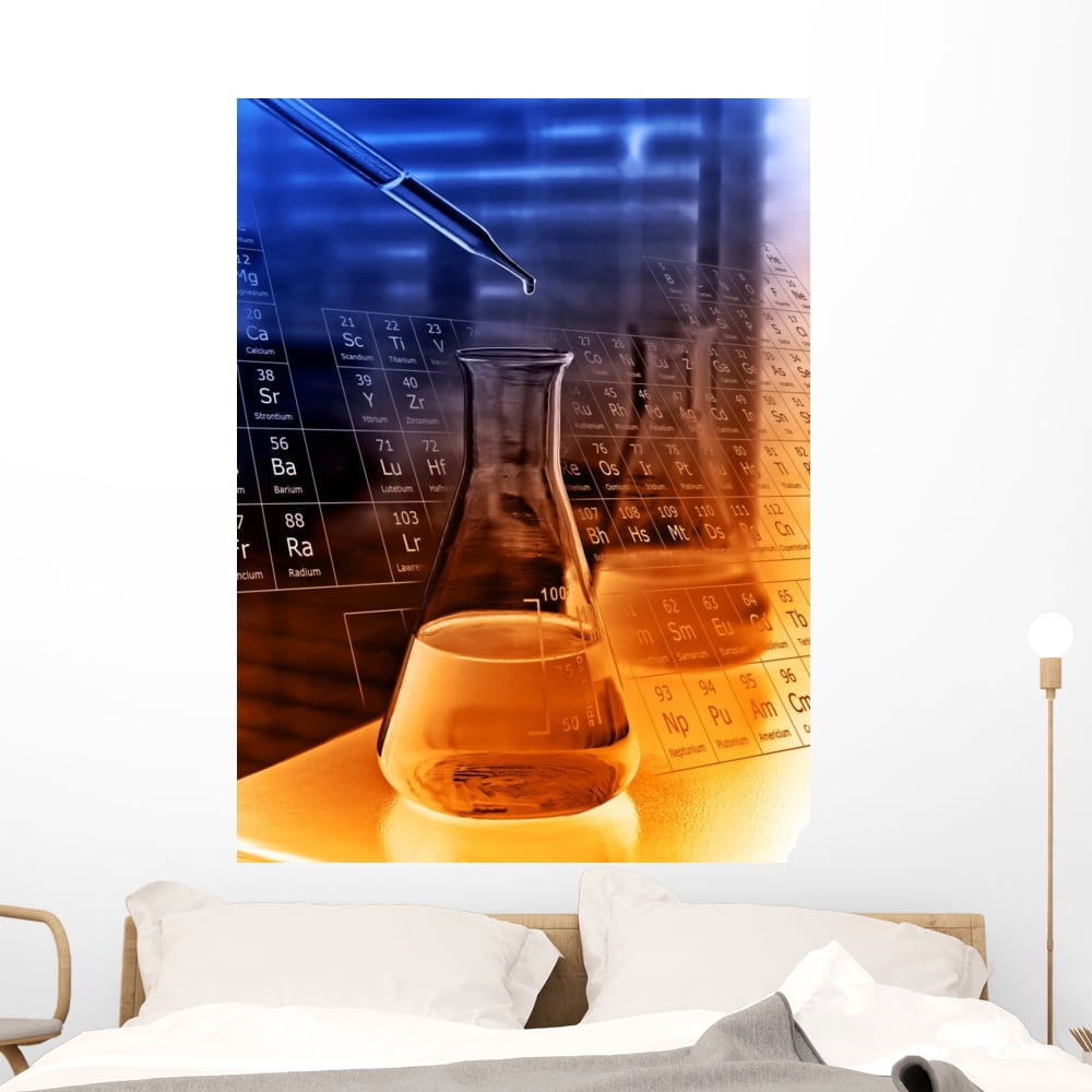 Laboratory Glassware Containing Chemical Wall Mural Decal Sticker ...