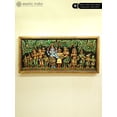 50" Large Srinivasa Kalyanam | Wood Carved Colorful Panel | Wall ...
