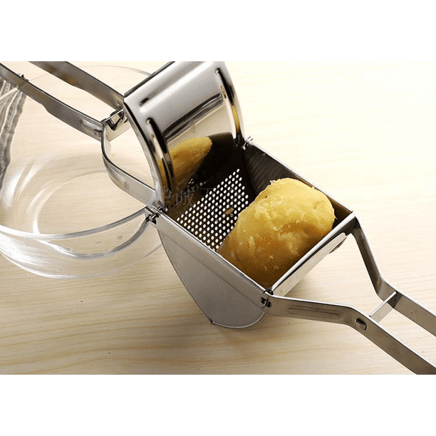 LHCER Stainless Steel Potato Press, Potato Crusher,Stainless Steel ...