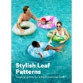 Joyfy 4 Pack Inflatable Tropical Leaves Swim Rings, Summer Pool ...
