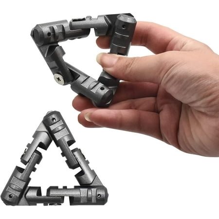 XGBB Infinity Flip Alloyed Triangle Handheld Fidget Toy,Stress Relief ...