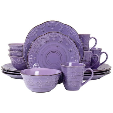 Lilac Fields 16-Piece Dinnerware Set - Walmart.com