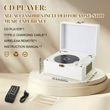 Wireless Bluetooth CD Player with Built-in Speaker and USB Playback ...