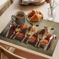 Cows on Sofa Placemats Set of 12 Farmhouse Abstract Funny Animals Place ...