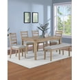 Duhome Dining Table Kitchen Table with Beautiful Wooden Grain Pattern ...