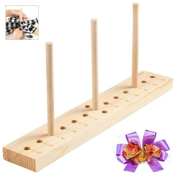 Extended Bow Maker for Ribbon Wreaths, Wooden Ribbon Bow Maker for ...