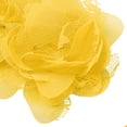 Offray Yellow 4 1/2" Handmade Chiffon Flower With Lace Applique , 1 ...