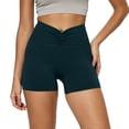 asjyhkr Yoga Shorts Women High Waist Tight Butt-Lifting Seamless Solid ...