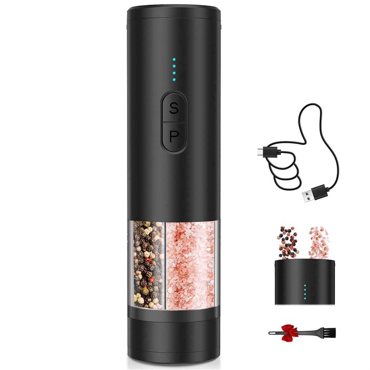 Click here for Unbranded 2in1 Electric Salt And Pepper Grinder Se... prices