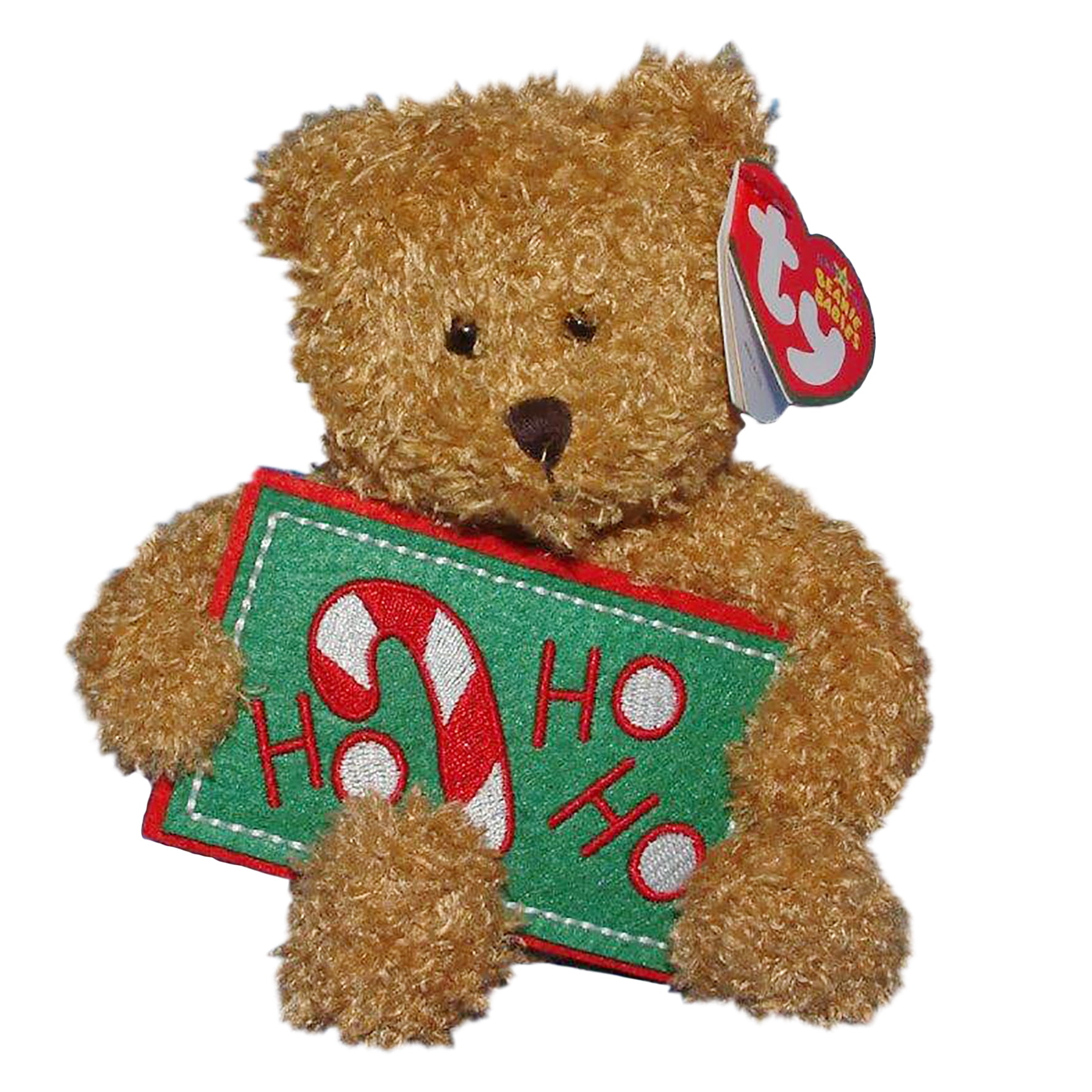 Ty Beanie Baby: Ho ho ho the Bear | Stuffed Animal | MWMT's - Walmart.com