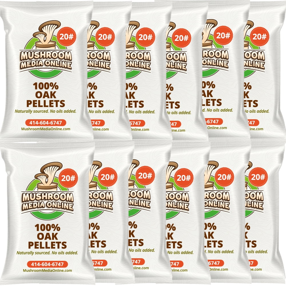 Mushroom Media Online 100% Oak Mushroom Pellets - Growth Substrate; 240 ...